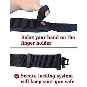 Underalert Shotgun Sling for 12ga Gun Sling for Shotgun with 15 Shell Holders, Gun Slings for Rifle Hunting Gun Strap for Shotgun, Rifle Sling with Swivels Sling Shot Gun 2 Point, Small Game Bandolier