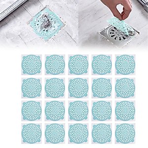 Deals of The Day Clearance Prime Sale Disposable Shower Drain Hair Catcher Mesh Stickers Shower Drain Cover Hair,Bathroom, Laundry, Bathtub, Kitchen, Sink, for Human Pet Hair(3PCS)