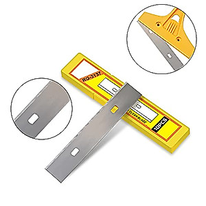 WRAPXPERT Scraper Blade 4 inch 100pcs Replacement Razor Blades for Cleaning Glass Wall Windows Stove