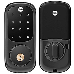 Yale Assure Lock with Z-Wave, Black Suede Smart Touchscreen Deadbolt Works with Ring Alarm, Samsung SmartThings, Wink (Hub Required, Sold Separately), YRD226-ZW2-BSP