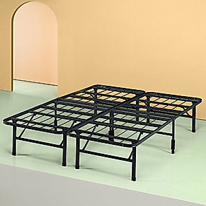 Zinus Set, Queen 12 Inch Gel-Infused Green Tea Memory Foam Mattress and Shawn SmartBase Platform Bed Frame / Mattress Foundation