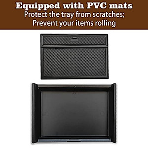 Muslogy for Tundra 2022 Storage Tray Lower Center Console Organizer Interior Accessories Compatible with Toyota Tundra 2022 SR SR5 Limited TRD PRO