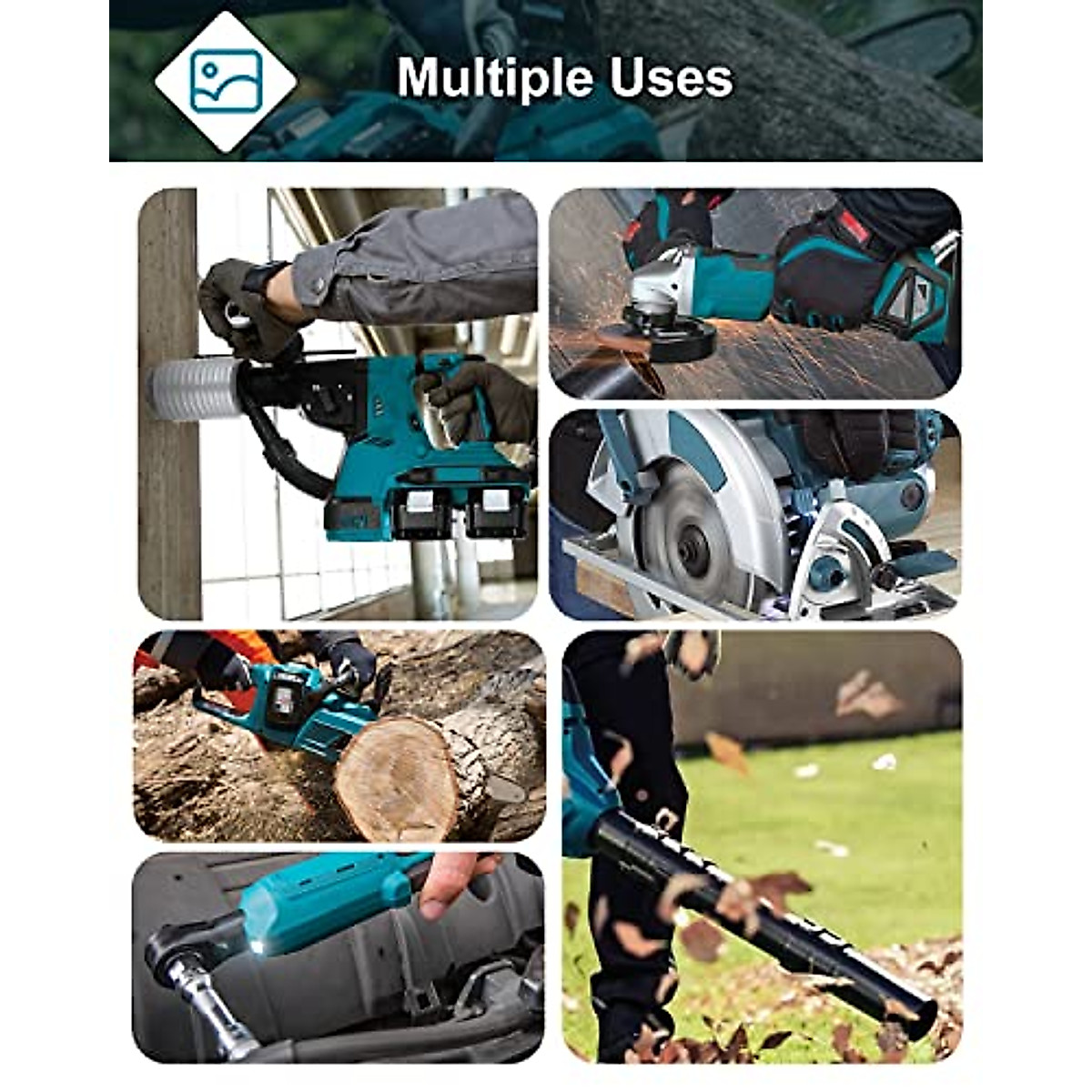 Amityke Battery for Makita 18V Battery 6.0Ah, 4Pack Replacement Batteries Compatible with Makita 18 Volts Battery BL1860 BL1820 1830B 1840B 1850B, Fit with Original Makita 18V Battery Chargers