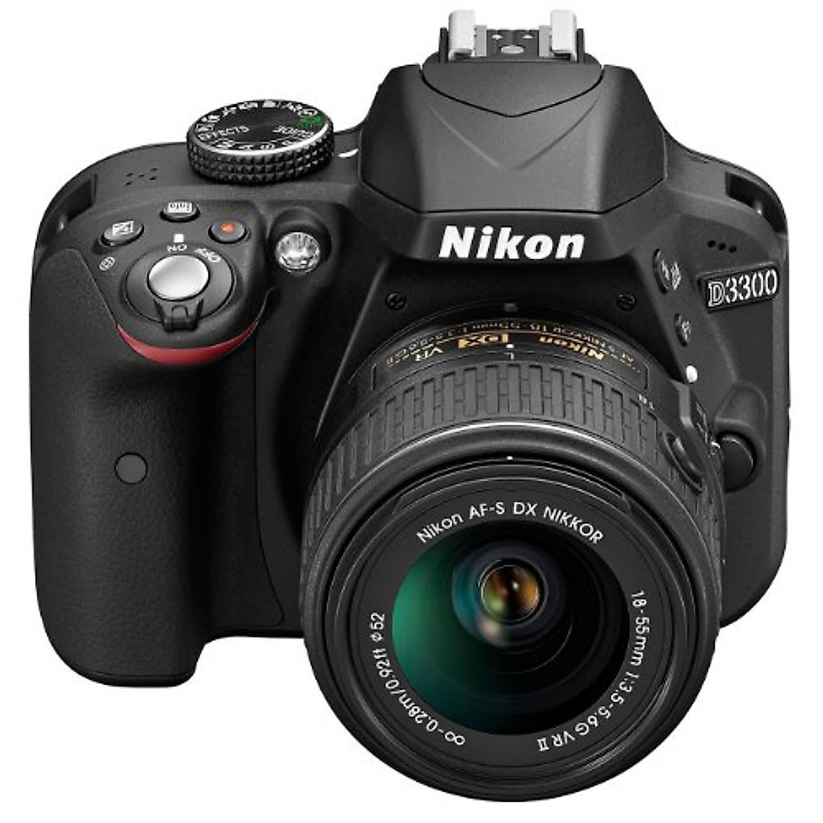 Nikon D3300 Digital SLR Camera with 18-55mm VR II Lens Kit - Black (24.2MP) 3.0 inch LCD