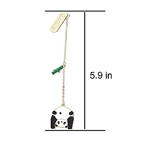 4 Pieces Panda Bookmark Cute Unique Mark pet Book Page Holder Bookmark for Male and Female Students Teachers School Home Office Reading Stationery,4 Kinds of Design