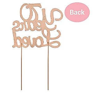 70 Cake Topper - Premium Rose Gold Metal - 70 Years Loved - 70th Birthday Party Sparkly Rhinestone Decoration Makes a Great Centerpiece - Now Protected in a Box