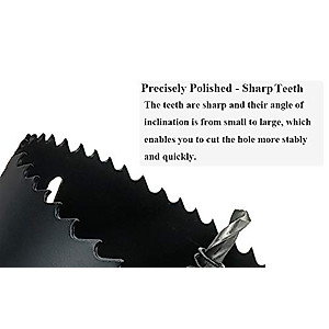 Rannb Hole Saw 4-inch Dia Hole Cutting Drill Bit for Drilling Holes in Wood, Plastic, Drywall, Thin Metal