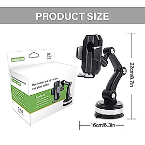 Super Adsorption Phone Holder, Phone Mount for Car Center Console, Hands-Free Universal On-Board Suck Support Clamp Bracket for Car Dashboard Windshield Mount