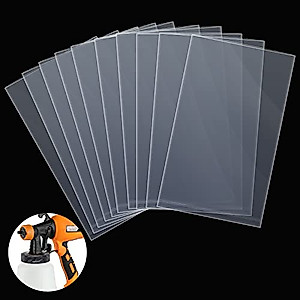 30 Pieces Sprayer Cup Liners, Paint Sprayer Bags, Transparent Spray Gun Cup Canister Liners for Hvlp Paint Sprayer Accessories (7.9 X 11.8 Inch)