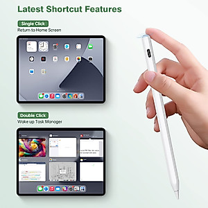 iPad Pencil 2nd Generation with Magnetic Wireless Charging - NTHJOYS Stylus Pen for Apple Pencil Compatible with iPad Pro 11/12.9, iPad 6/7/8/9/10th, iPad Air 3/4/5, iPad Mini 5/6th