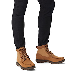 Sorel Men's Carson Moc Waterproof Boot - Camel Brown, Umber - Size 10.5