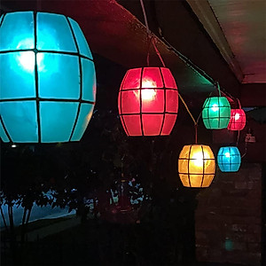 15 Pack G40 Plastic LED Replacement Light Bulbs 1W Shatterproof Blue Color Filament Globe Bulbs E12 Candelabra Base Christmas Round Replacement Bulbs for Outdoor Indoor Patio String Lights(Blue)