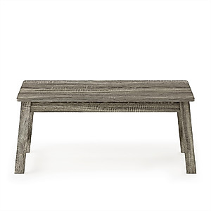 Furinno Nadia Nailhead Trim Bed Frame, Queen, Gray