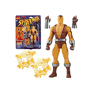 Spider-Man Marvel Legends Series 6-inch Marvel’s Shocker Action Figure Toy, Includes 4 Accessories: 2 Alternate Hands, 2 Blast FX