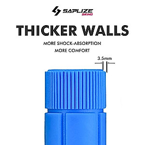 SAPLIZE Bike Handlebar Grips, for Kids Girls Boys Bikes, Balance Bikes, Road Bikes and Scooters, Length 4.9", Blue