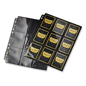 Arcane Tinmen AT-10301 Portfolio: Dragon Shield 18-Pocket Collectors Black (50)