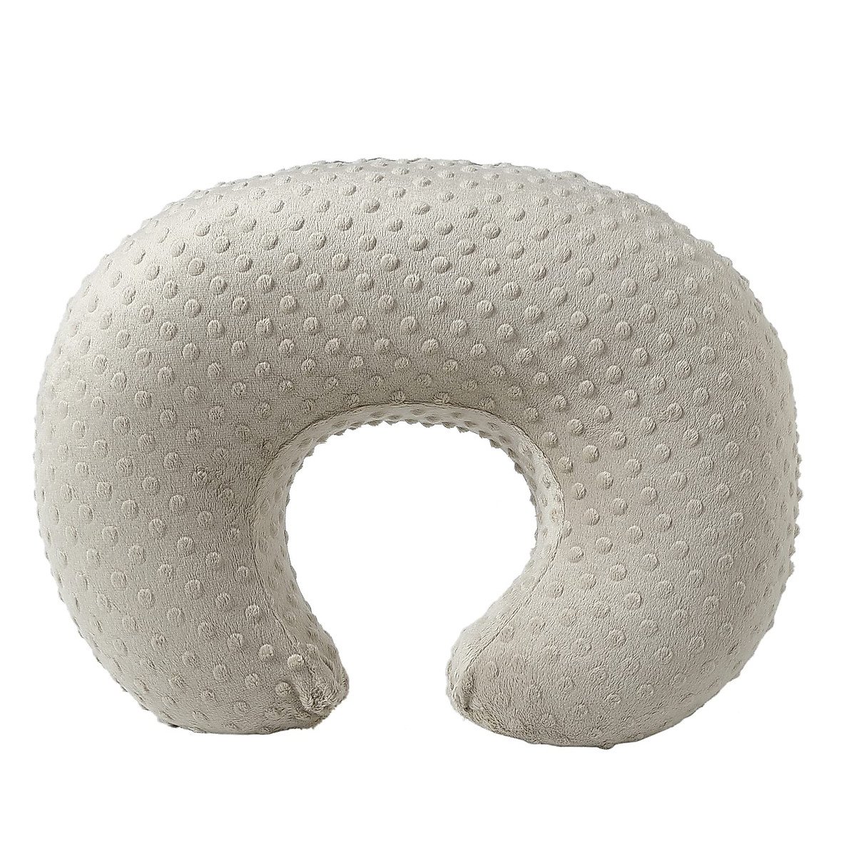 Baby Nursing Pillow and Body Positioner with Premium Minky Slipcover for Breastfeeding for Baby Boys and Girls, Feeding Pillow with Breathable Comfortable Pillowcase (Tidal Foam)