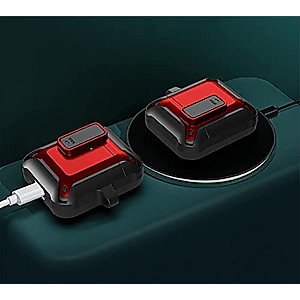 Wonjury Upgraded Armor [Secure Lock] Airpod Case,Shockproof AirPods Cover Cool Case Designed for Apple AirPod 2&1 Wireless Cases for Men Women (Black/Red)