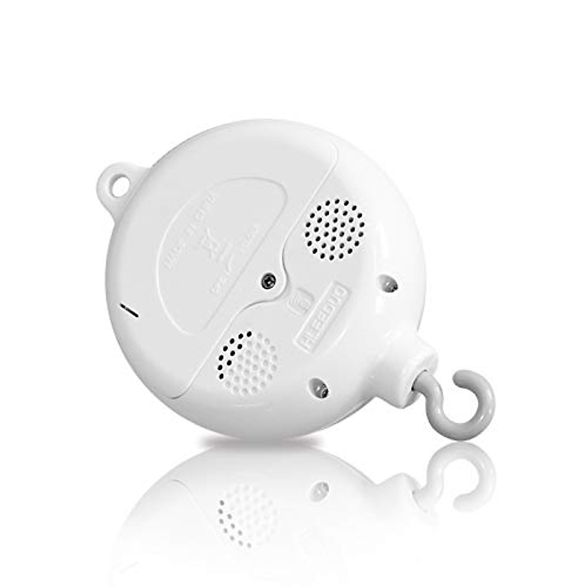 HLEEDUO Baby Crib Mobile Motor，Battery-Operated Baby Mobile Music Box with Download Function，Baby Music Box Spinner Connect Your Phone via Bluetooth,Crib Mobile Motor