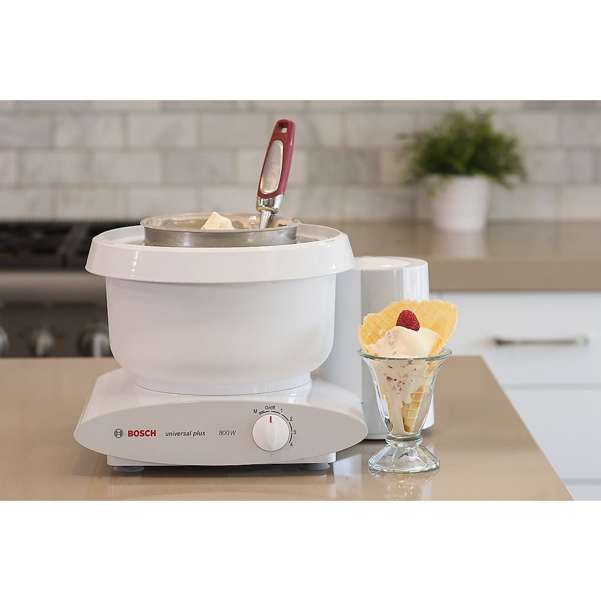 Ice Cream Maker Attachment for Bosch Universal Plus and NutriMill Artiste Mixers