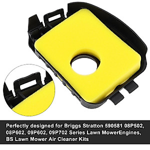 Windance 595660 Air Filter Cover 799579 Air Cleaner Filter Foam Replacement Kit for 550E 550EX Series 09P000 08P000 590581 Series Engines Lawn Mower