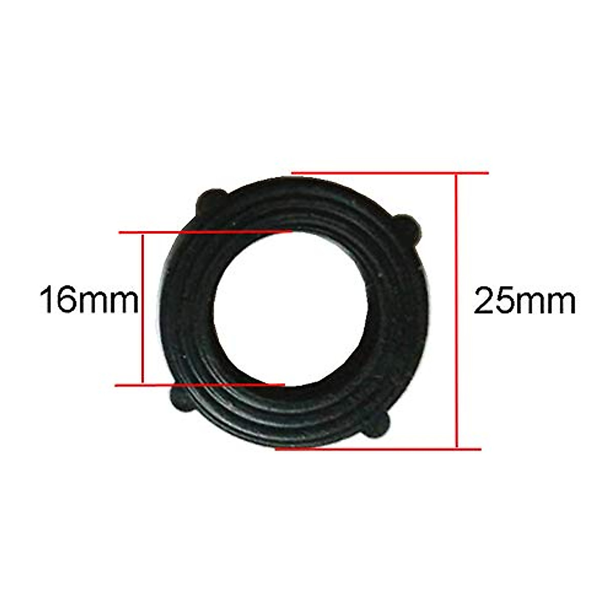 50 Pieces Garden Hose Rubber Washers Seals Garden Hose Washers Use for Garden Hose and Water Faucet Hose Washers Ring Hose Gaskets Self-Locking Tabs Keep Washer Firmly Stay in The Fitting