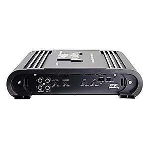 Pyle 2 Channel Car Stereo Amplifier - 2000W High Power Dual Channel Bridgeable Audio Sound Auto Small Speaker Amp Box w/ MOSFET, Crossover, Bass Boost Control, Silver Plated RCA Input Output-PLA2378