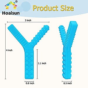 Sensory Chew Toys for Autistic Children, 2 Pack Chewy Tubes Sticks Oral Motor Tools for Humans, Silicone Baby Teething Toys for Kids with Autism, ADHD, SPD, Biting, Nursing, Fidget or Special Needs