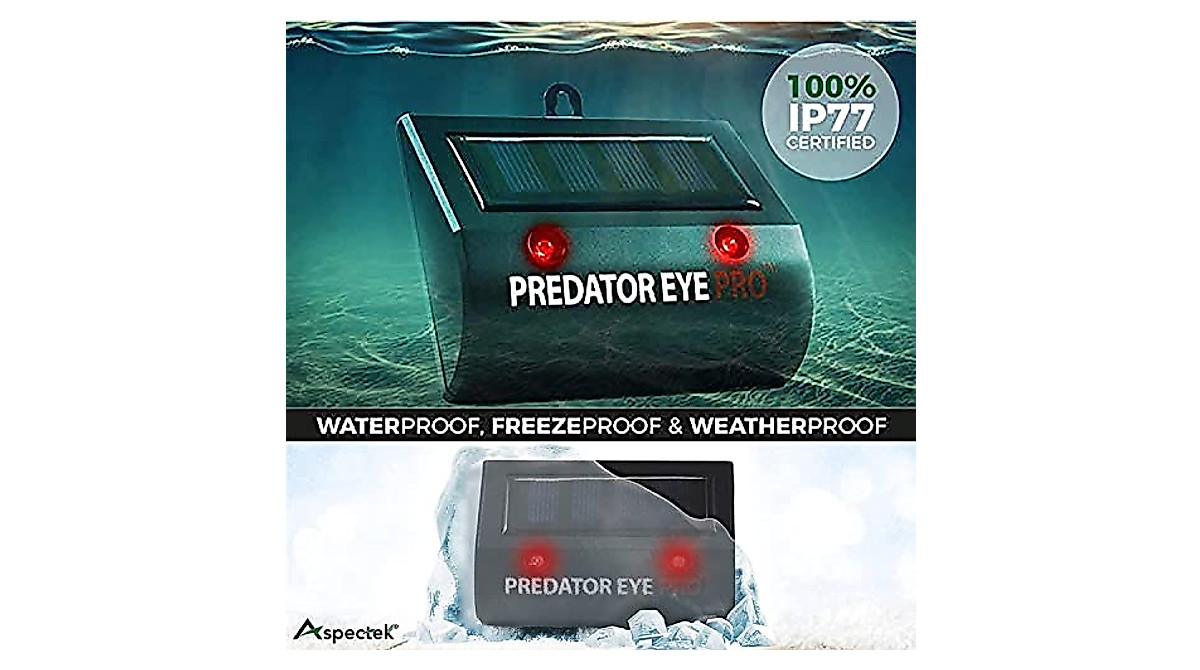 Predator Eye PRO: Solar Animal Deterrent | 4600sq ft | 2-Pack
