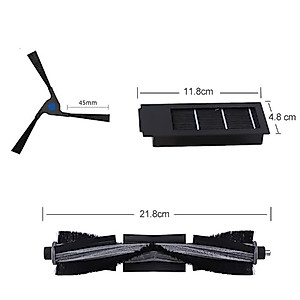 Accessories Replaccement Parts For Ecovacs Deebot X2 omni / X2 Pro / X2 Robot Vacuum Cleaner, 1 Roller Main + 6 Side Brush +4 Hepa Filter +4 Mop Cloth +2 Tools