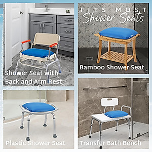 Shower Seat Cushion - Waterproof Cushion for Shower Seat | Bath Pillows Shower Chair for Inside Shower | Quick Drying Bath Seat Cushions for Shower Chairs with Machine Washable Removable Cover