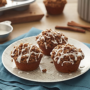 Wilton Perfect Results Premium Non-Stick Bakeware Standard Muffin Pan, 6-Cup, Steel