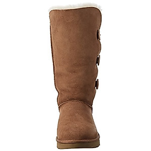 UGG Women's Bailey Button Triplet II Winter Boot, Chestnut, 9 B US