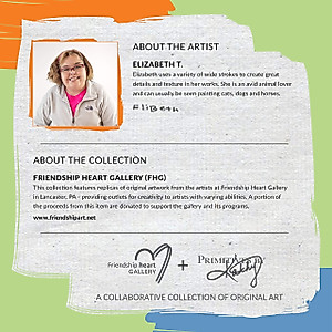 Primitives by Kathy Friendship Heart Gallery Dish Towel, 18" x 28", Simple is Sweet