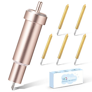 HQMaster Premium Fine Point Blade and Holder Kit for Cricut Maker 3, Maker, Explore 3, Explore Air 2, Air, One Cutting Blades for Glitter Vinyl, Cardstock, Faux Leather, Adhesive Foil, Vellum
