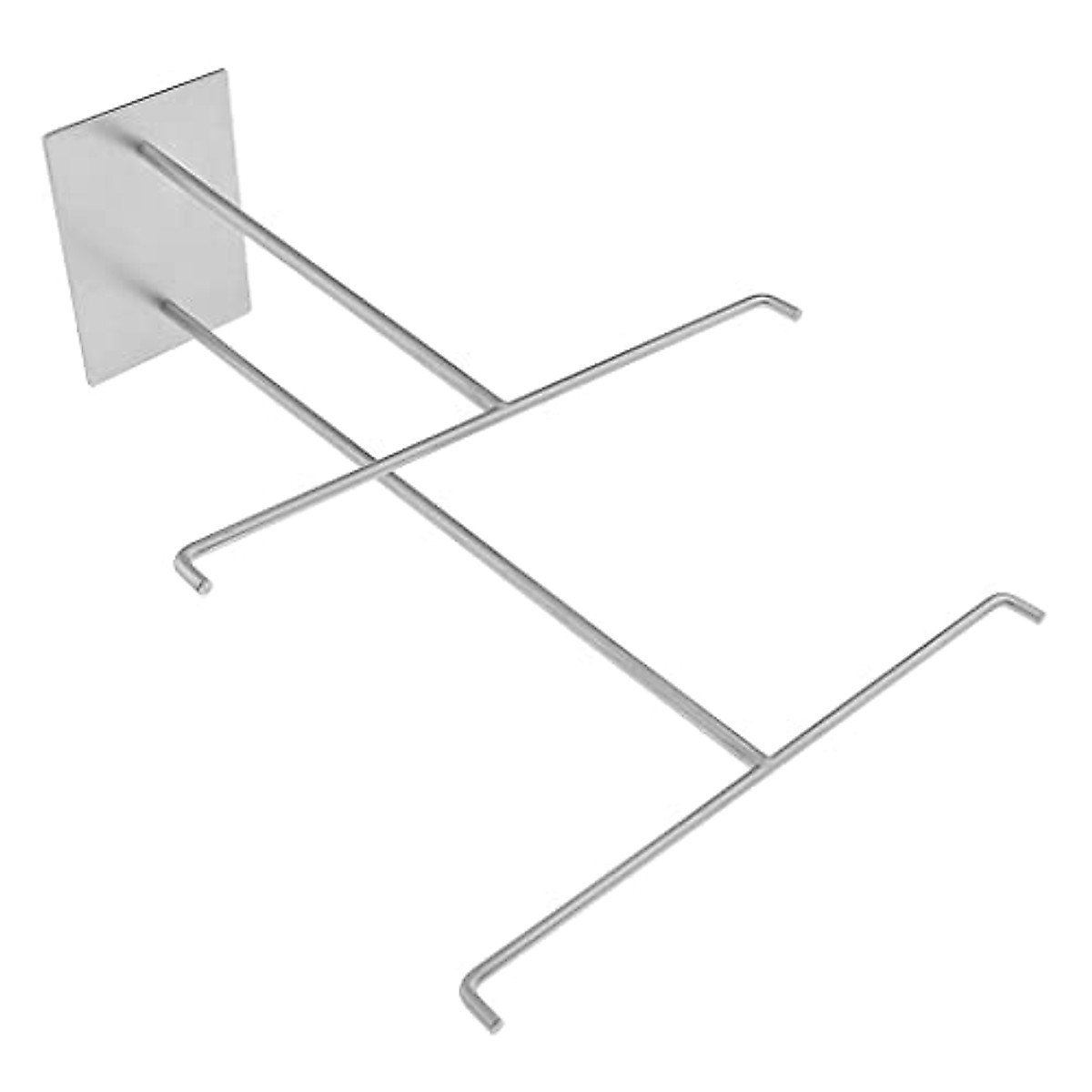 MFCHY Stainless Steel Scarf Display Stand Holder Bath Hand Towel Rack Organizer Double Bar Rails