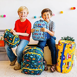 Wildkin 12-Inch Kids Backpack for Boys & Girls, Perfect for Daycare and Preschool, Toddler Bags Features Padded Back & Adjustable Strap, Ideal for School & Travel Backpacks(Trains, Planes, and Trucks)