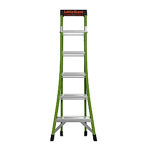 Little Giant Ladders, King Kombo, Professional, 6 Ft. A Frame, 10 Ft. Extension, Fiberglass, Type 1AA, 375 lbs Weight Rating, (13610-001)
