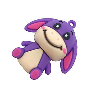 Novelty Eeyore Shape Design 32GB USB 2.0 Flash Drive Cute Memory Stick Stitch Thumb Drive Data Storage Pendrive Cartoon Jump Drive Gift