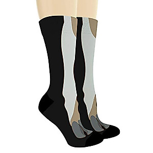 ThisWear Farm Animal Gifts Goat Leg Socks Goat Related Gifts Funny Goat Gift Set 2-Pairs Novelty Crew Socks