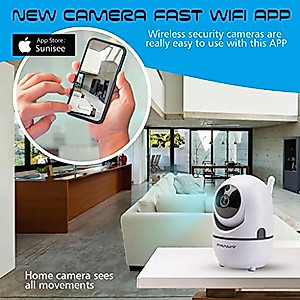 Baby Smart Monitor Home Surveillance WiFi Camera Pet Camera Night Vision App Operated