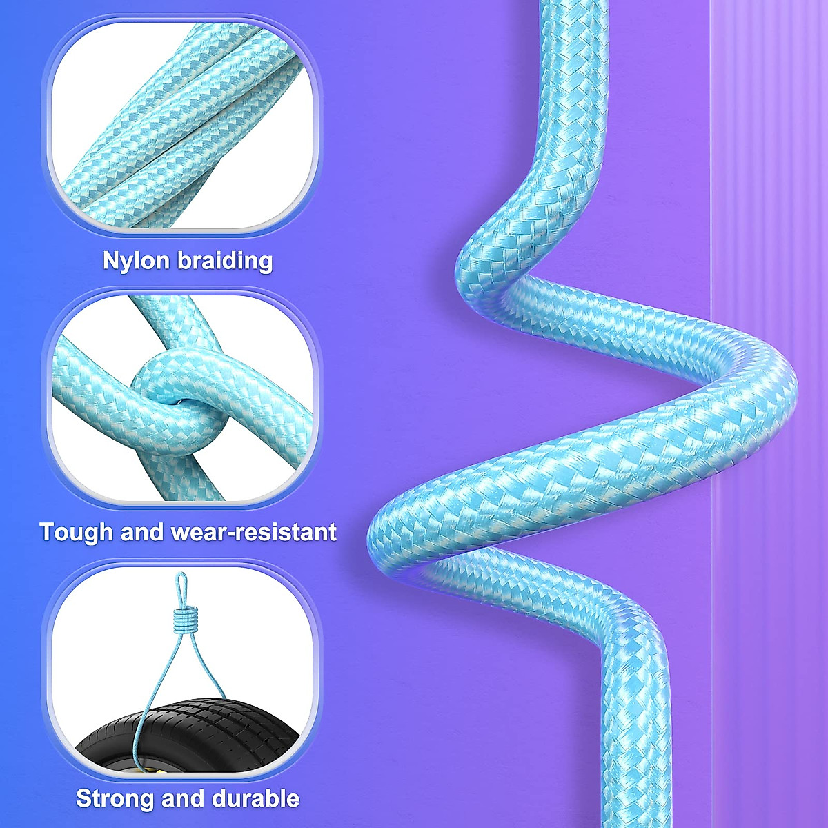 iPhone Charger 6FT 3Pack Lightning Cable [Apple MFi Certified] 90 Degree iPad Charger Nylon Braided iPhone Long Charger Cord for iPhone 14/13/12/11 Pro Max/XS MAX/XR/XS/X/8/7/Plus/6S/6/SE/5S/iPad