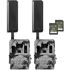 Spartan GoLive2 4G LTE Trail Camera, Wide-Angle Lens,Live Stream,Anti-Theft GPS,On-Demand Image&Video Capture,Real-time Updates,Built-in Lithium Battery,Blackout,Areus Camo + SD Cards (2PK) (Verizon)