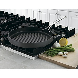 Cuisinart 630-30 Chef's Classic Nonstick Hard-Anodized 12-Inch Round Grill Pan,Black