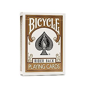 Bicycle Rider Back Gold Deck