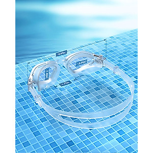 ZIONOR Swim Goggles, G1 SE Swimming Goggles Anti-fog for Adult Men Women