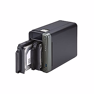 QNAP TS-253D-4G 2 Bay NAS for Professionals with Intel® Celeron® J4125 CPU and Two 2.5GbE Ports (TS-253D-4G-AMZ-US)