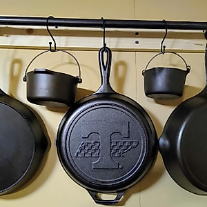 ANIASOM 12Pcs S Hooks Hanging 4 inch Heavy Duty Large S Hooks, Reversible Black Metal S Shaped Hooks, Utility Hooks, Heavy Duty Hanging Hooks for Kitchen, Bathroom, Garden, Indoor, Outdoor