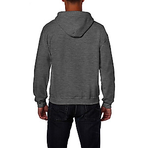 Gildan Heavy Blend Unisex Adult Full Zip Hooded Sweatshirt Top (XL) (Ash)