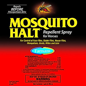 Farnam Mosquito Halt Repellant Spray for Horses, 1 gallon